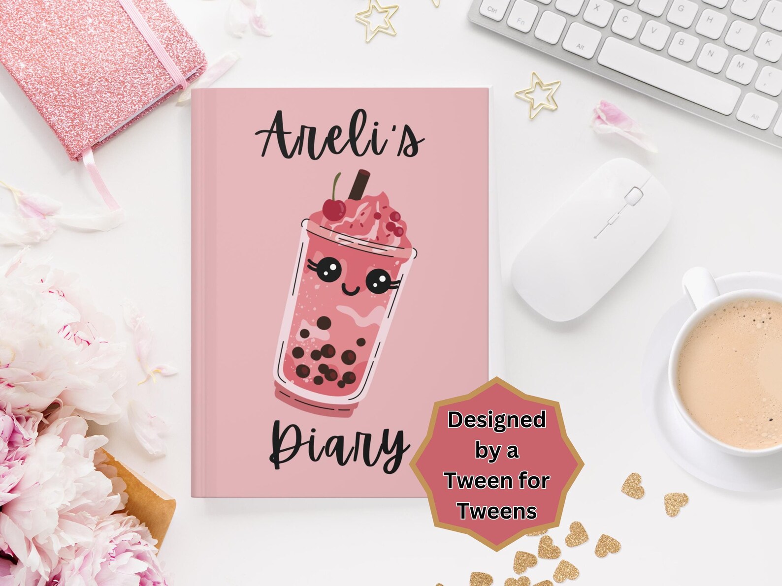 Tween Girl Personalized Diary, Tween Girl Gifts, Custom Girls Name ...