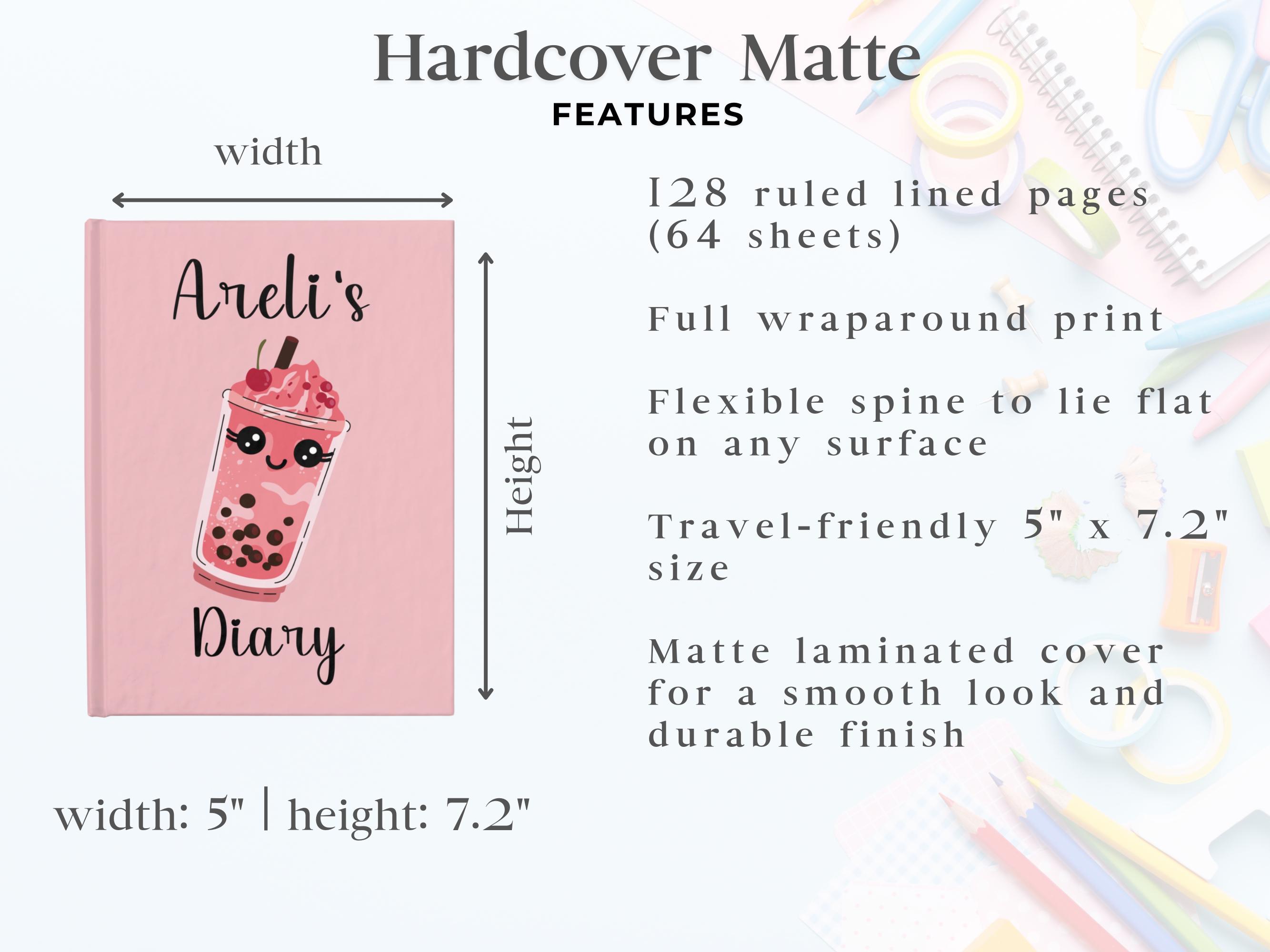 Personalized Kawaii Tween Diary: Custom Girls Notebook, Colorful Name ...