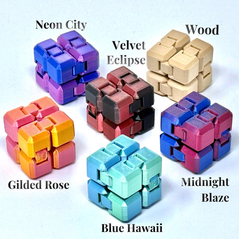 Infinity Cube 3D Printed Fidget Cube - Etsy