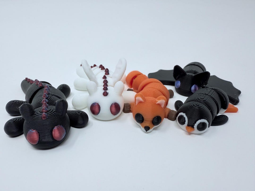 Larsco's Pocket Pets Toys Cute 3D Printed Articulating Mini Fidget ...