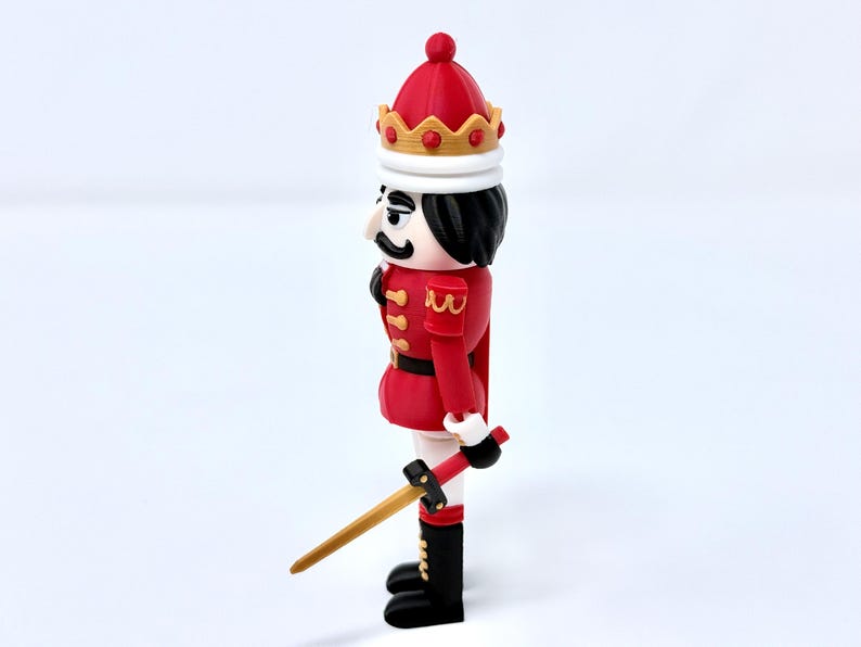 Flexi Nutcracker Toy: Traditional and Candy, Small, Multicolor 3D PLA ...