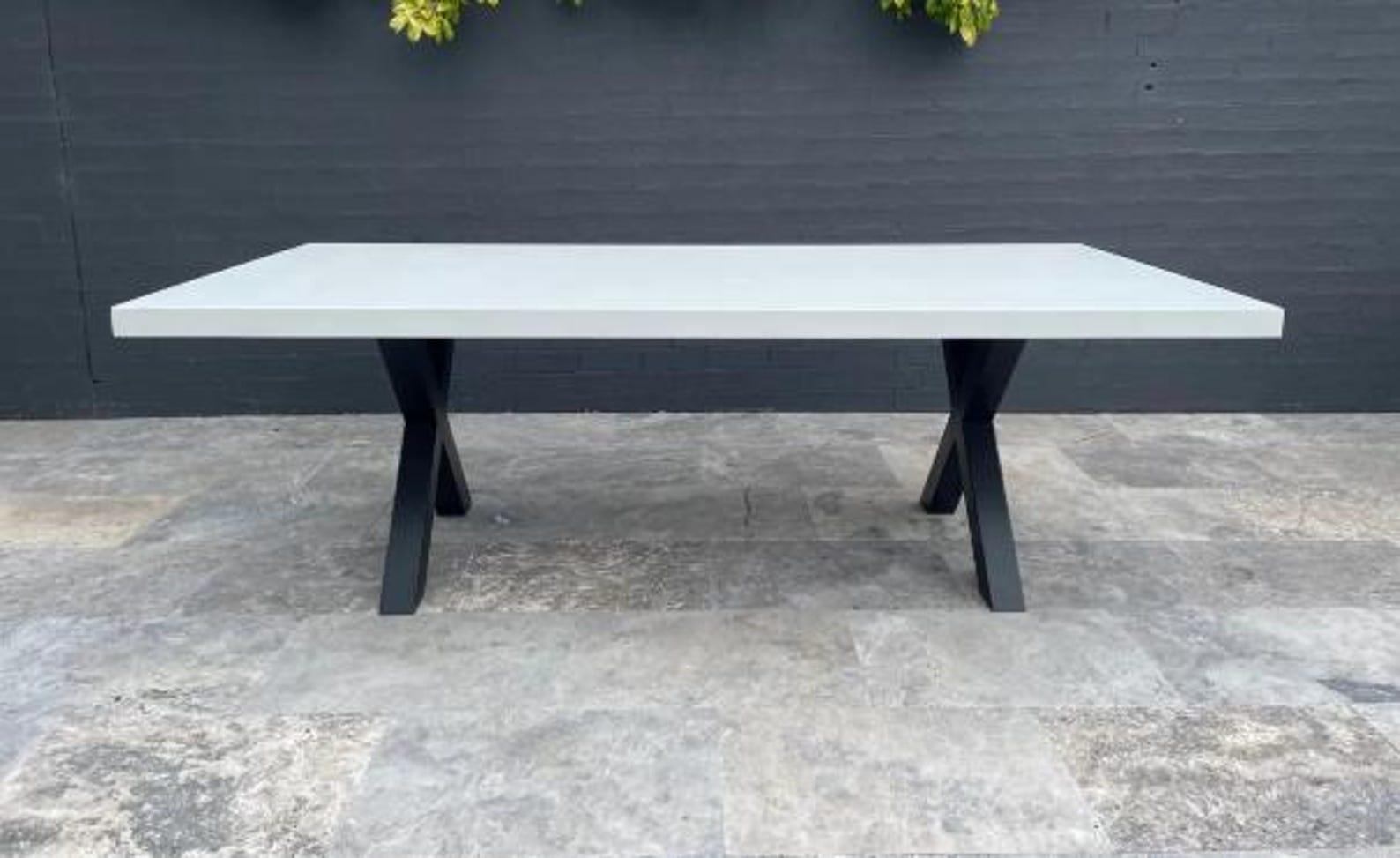 Real Concrete Smooth Table Top - Made to Order - Etsy