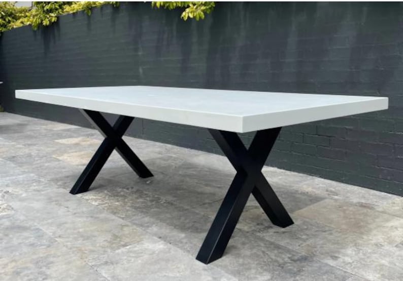 Real Concrete Smooth Table Top - Made to Order - Etsy