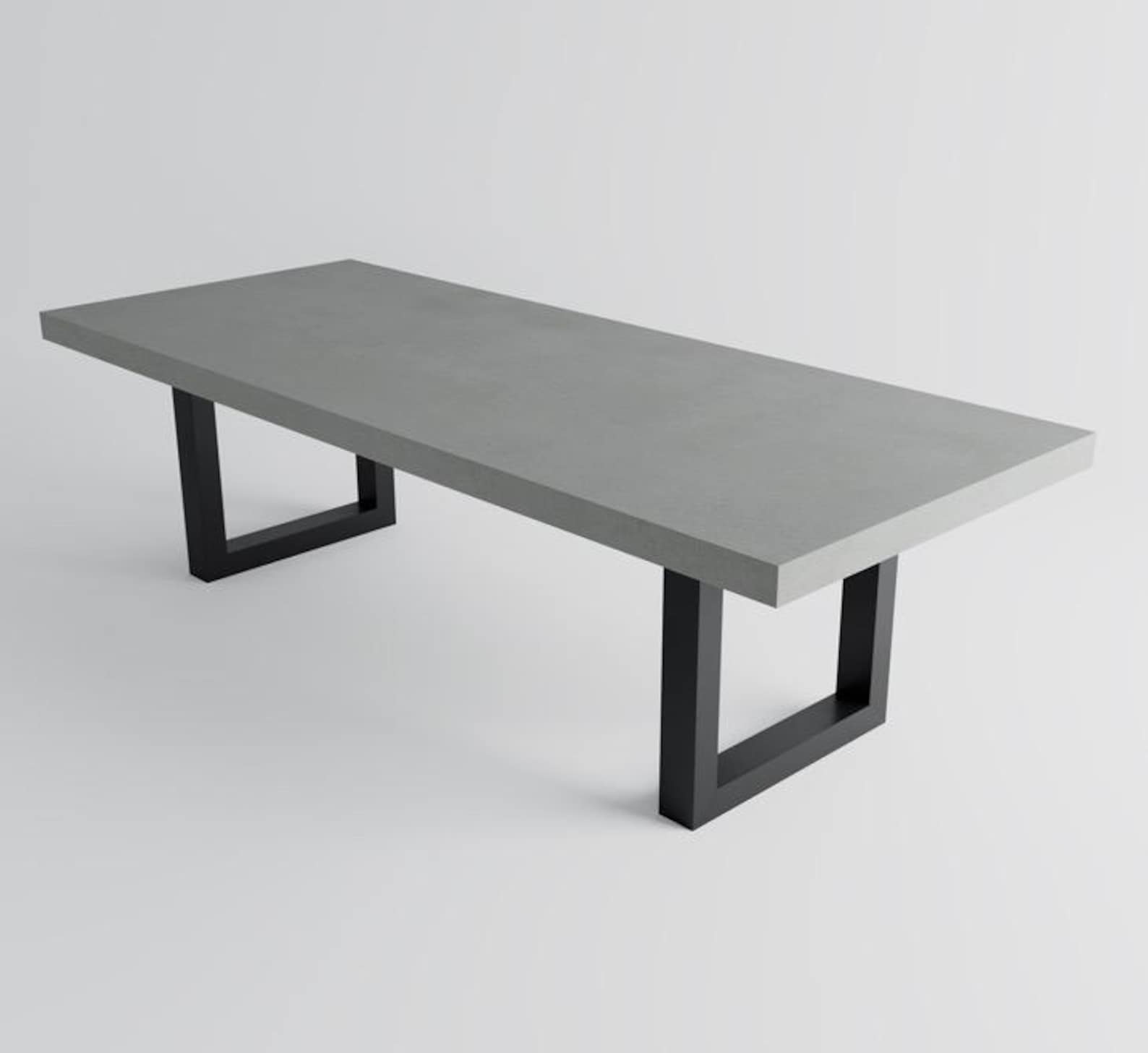 Real Concrete Smooth Table Top - Made to Order - Etsy