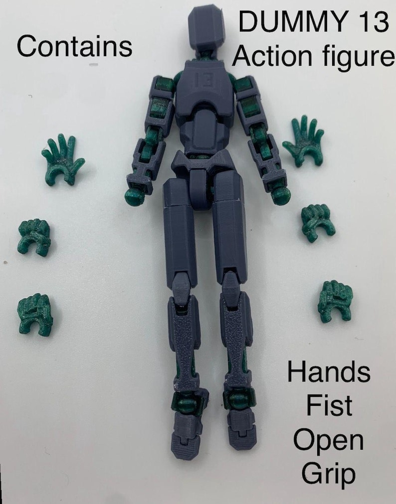 DUMMY 13 3D Printed Action Figure - Etsy