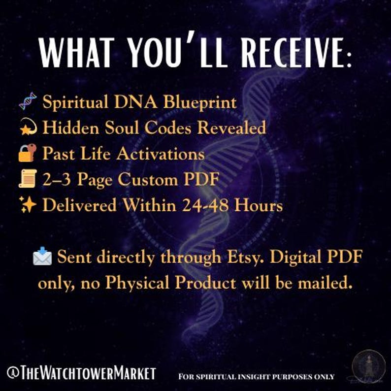 Spiritual DNA Reading — Unlock Your Divine Blueprint & Hidden Soul ...