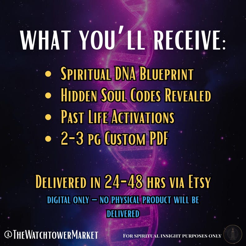 Spiritual DNA Reading — Unlock Your Divine Blueprint & Hidden Soul ...