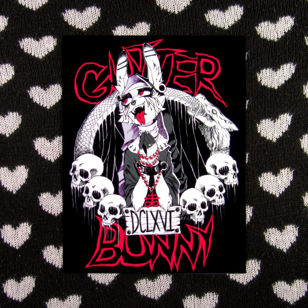 Gutter Bunny Nun Print - Etsy