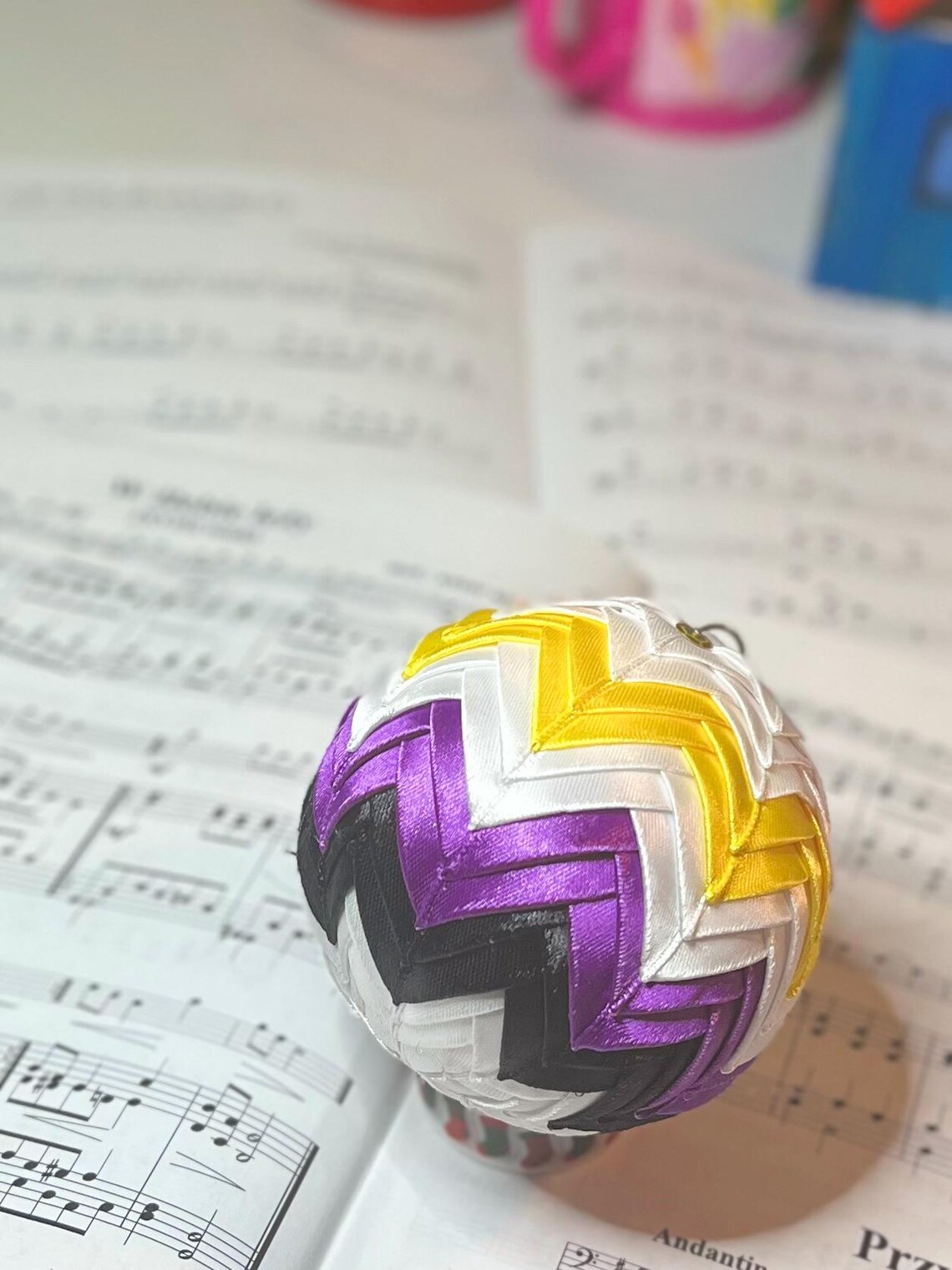 Pride & Shine Collection – Handmade LGBTQ+ Ribbon Christmas Baubles - Etsy