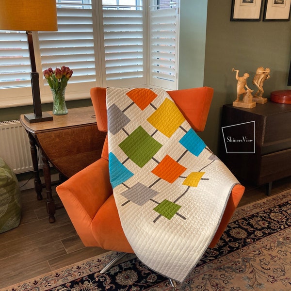 Mid Century Quilt Pattern - Etsy