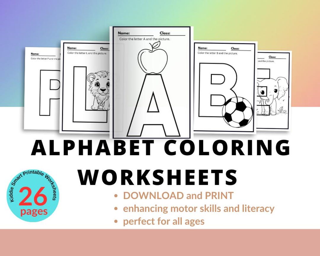 COLORING UPPERCASE LETTERS colouring Worksheets Alphabet Coloring ...