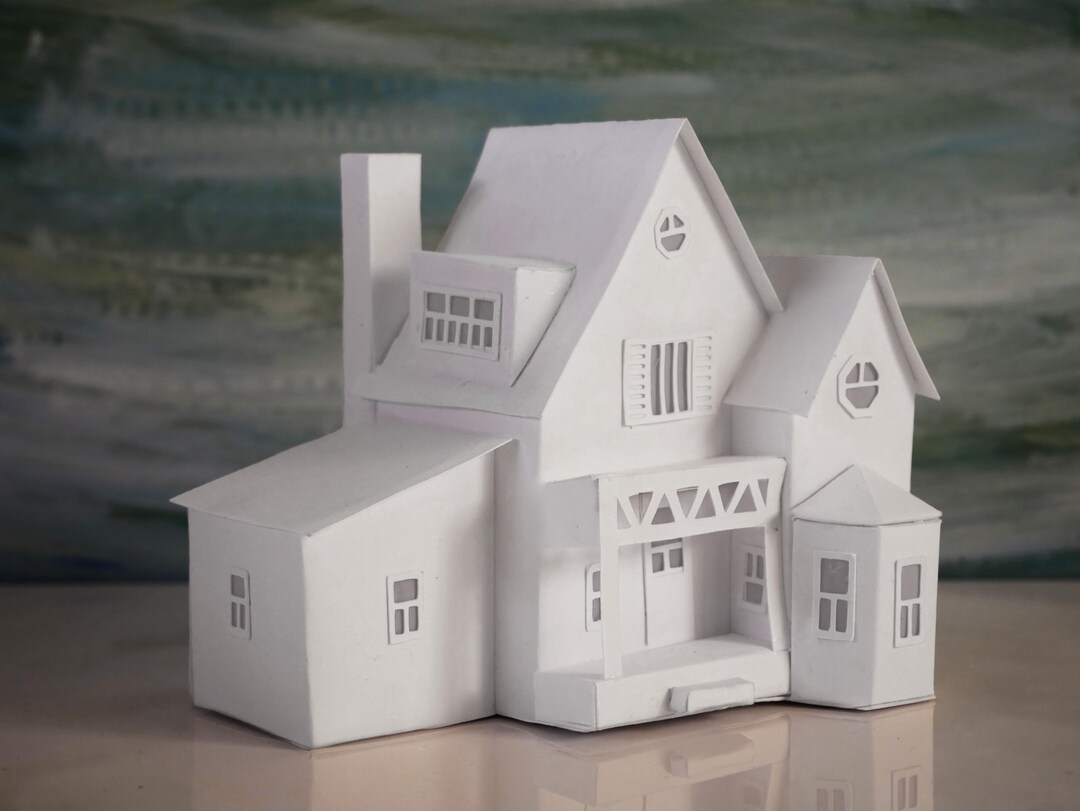 A Taste of Home - DIY Pre-cut House Kit - DIY Christmas Village Display ...