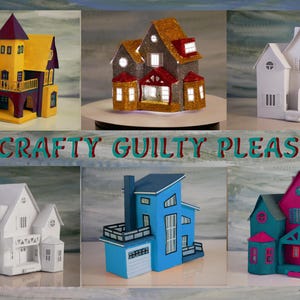 A Cozy Little Home - DIY Pre-cut Putz House Kit - Crafty Christmas ...
