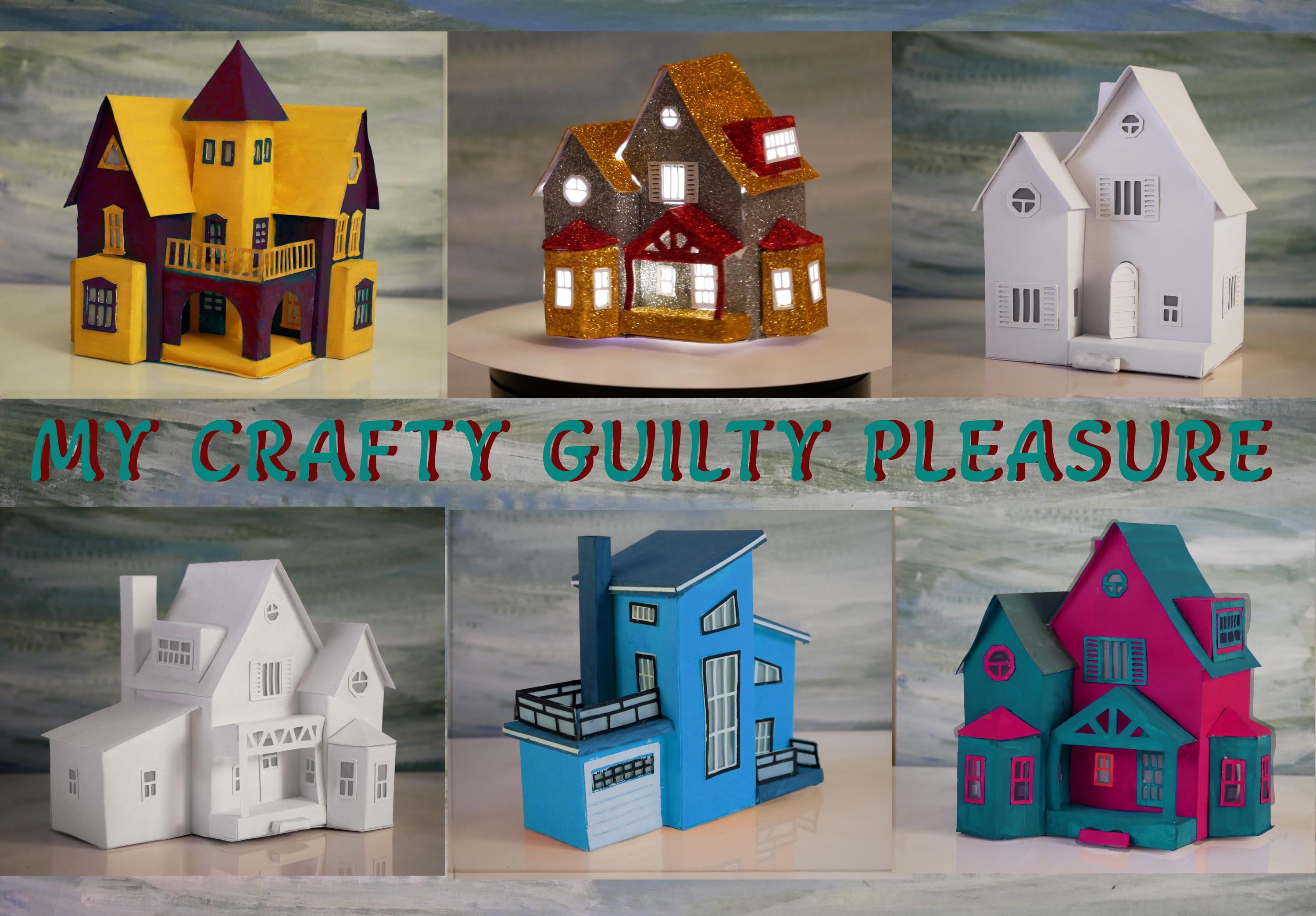 A Cozy Little Home - DIY Pre-cut Putz House Kit - Crafty Christmas ...