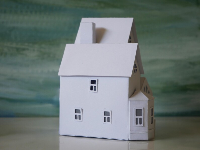 A Cozy Little Home - DIY Pre-cut Putz House Kit - Crafty Christmas ...