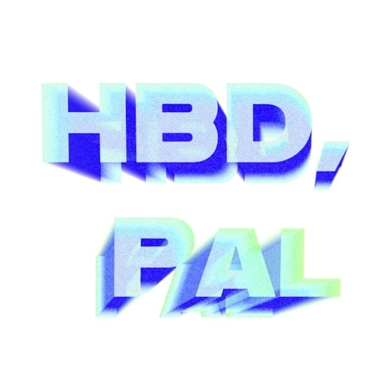 Happy Birthday Word Art hbd, Pal - Etsy