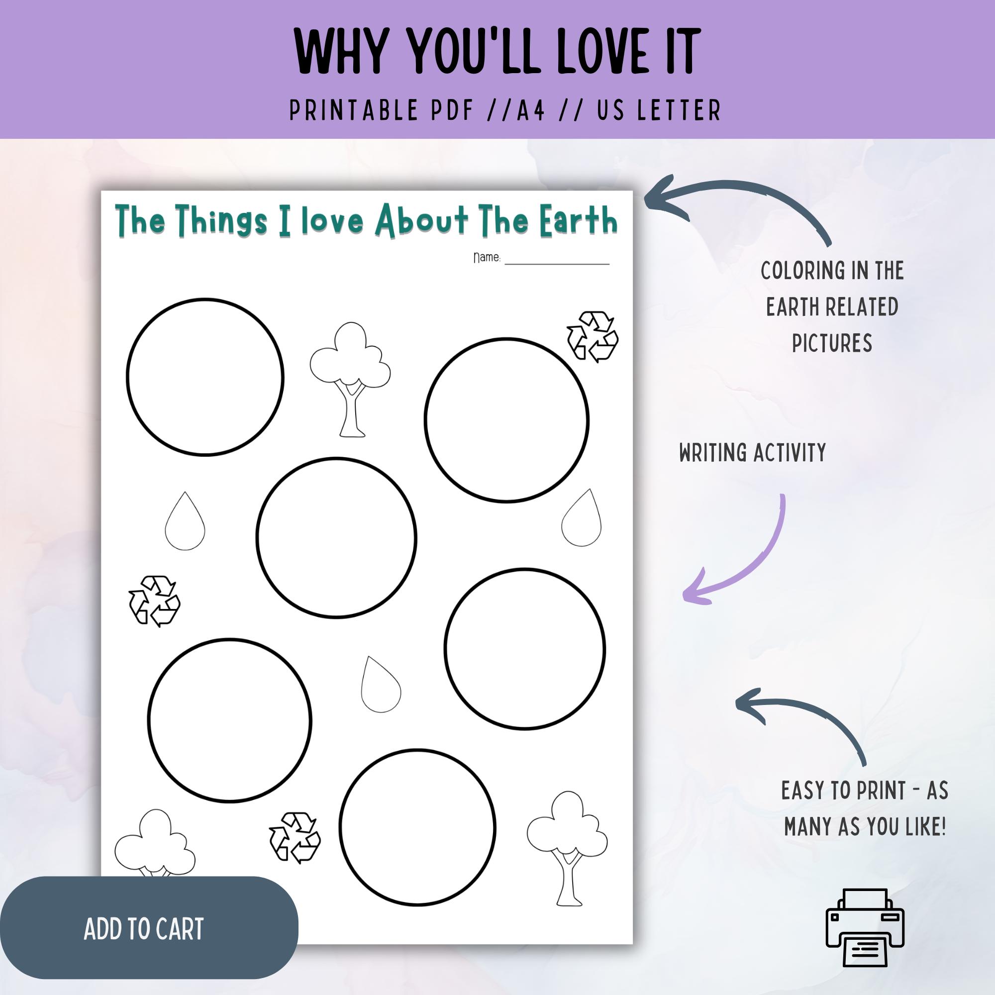 Earth Day Kids Activities, Earth Day Printable, Happy Earth Day, Things ...