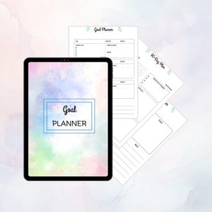 Printable Goal Planner Kit: SMART Goal Setting, Habit Tracker (digital ...