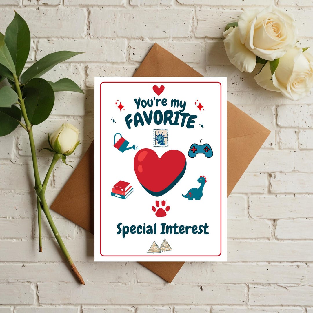 Autism Acceptance Valentine Card, Neurodiversity Anniversary (printable ...
