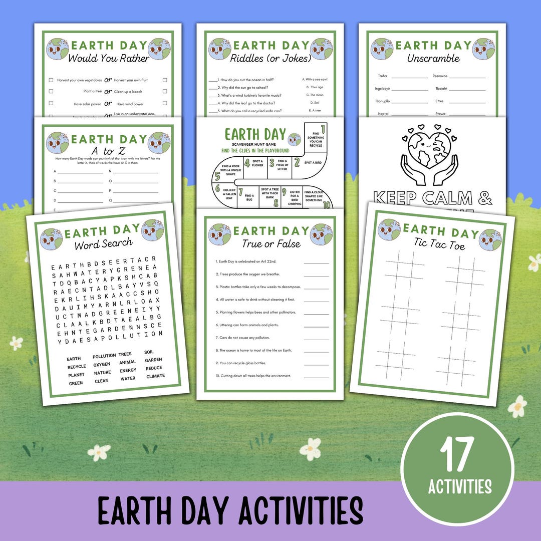 Earth Day Kids Activities, Earth Day Printable, Happy Earth Day, Earth ...