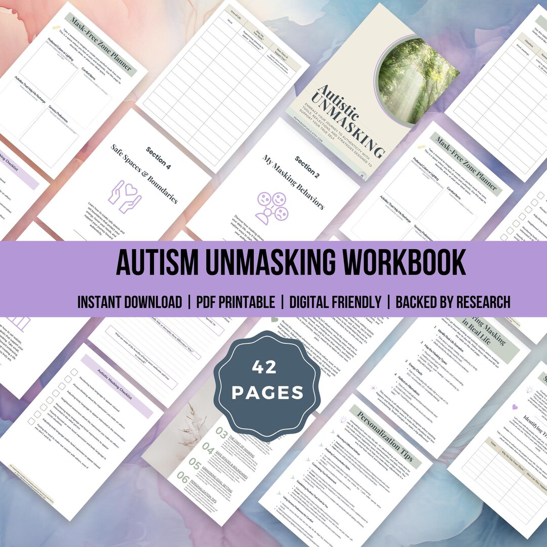 Printable Autism Workbook, Autism Awareness, Autism Communication Book ...