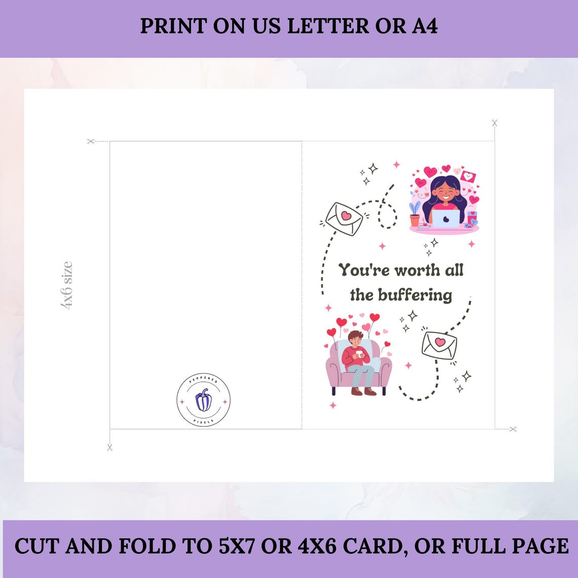 Long Distance Relationship Card, Digital Download, Ecard, Printable ...