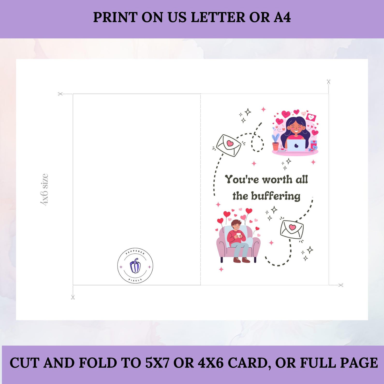 Long Distance Relationship Card, Digital Download, Ecard, Printable ...