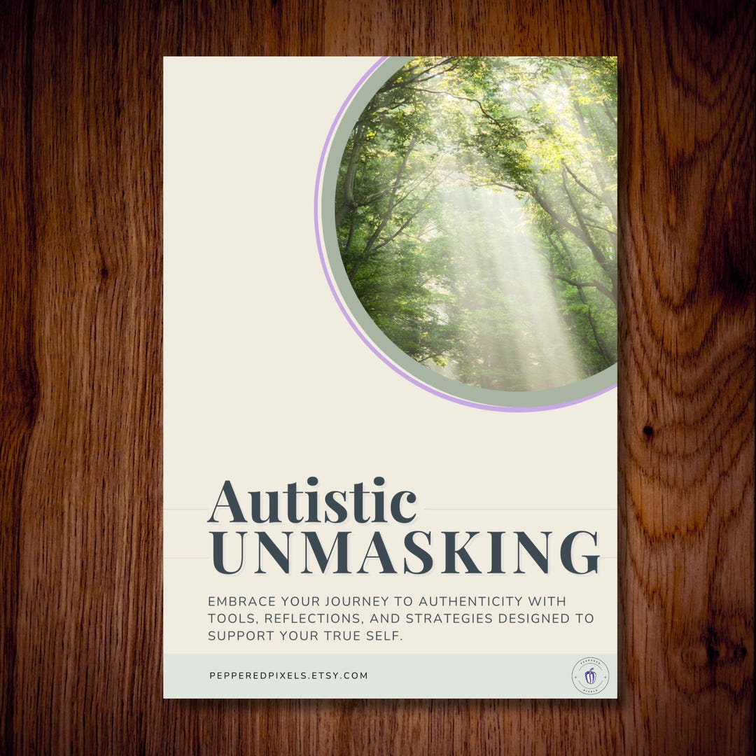 Printable Autistic Masking Workbook Autism Resources & Acceptance Tools ...