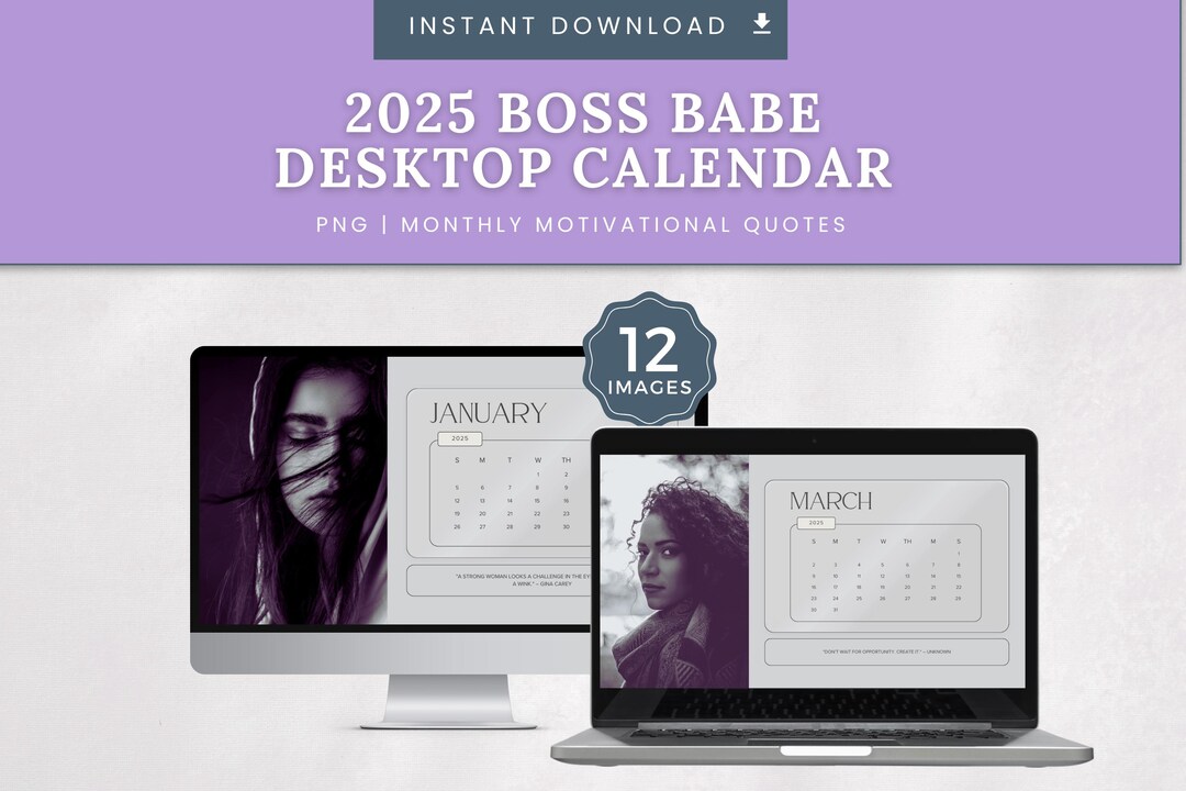 2025 Boss Babe Desktop Calendar - Etsy