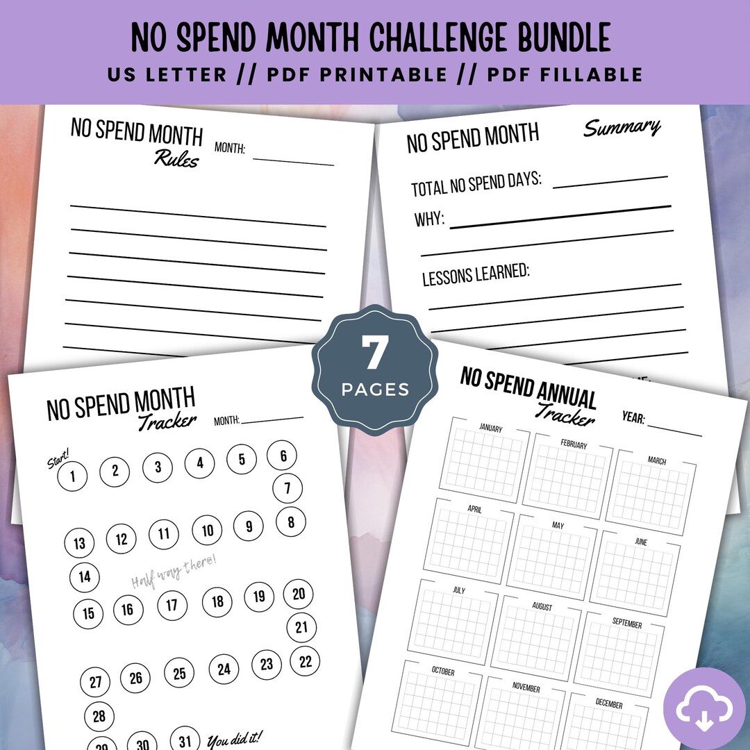 No Spend Challenge, No Spend Month, No Spending Challenge, Debt Free ...