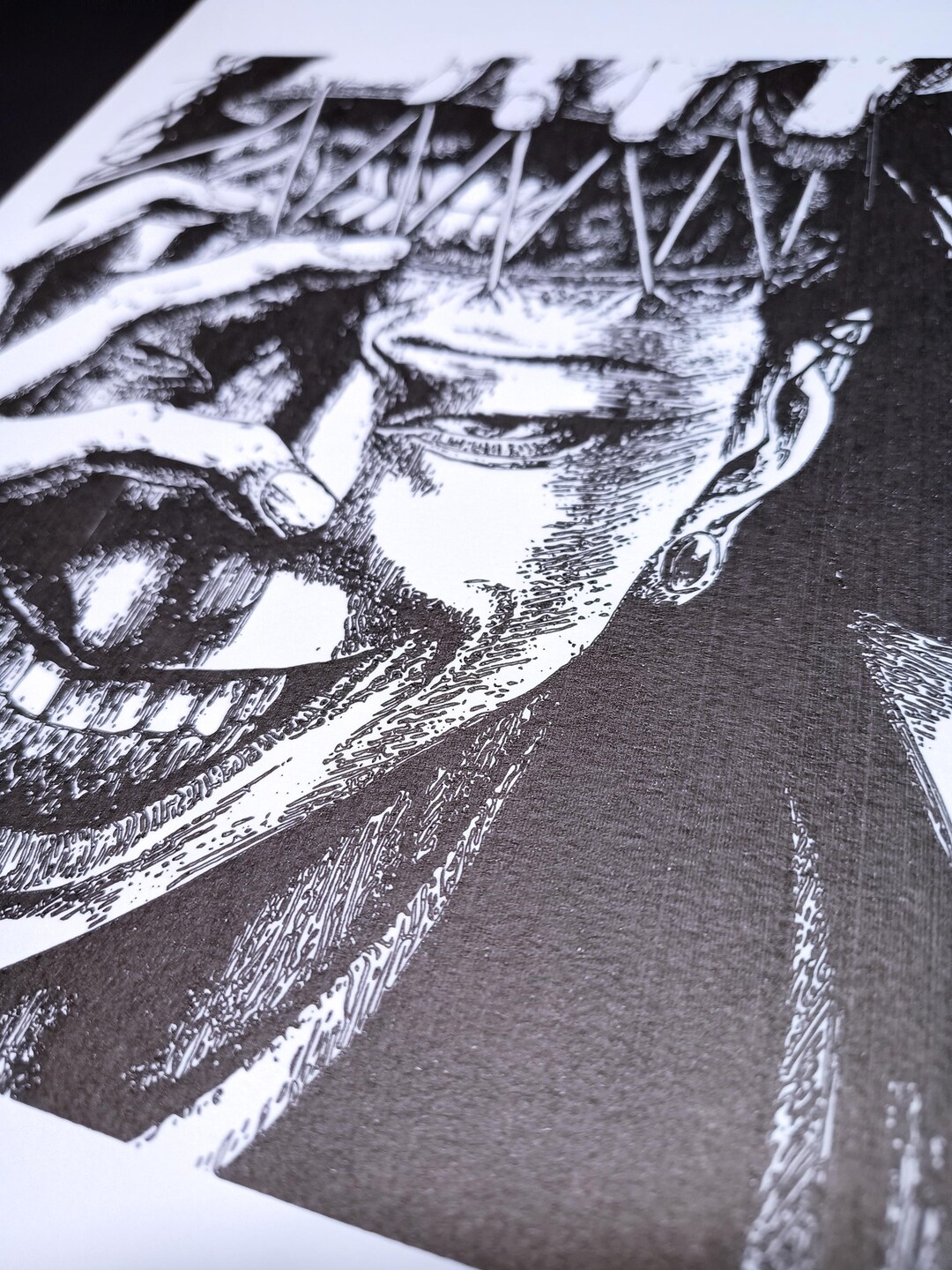 Drawn Manga Art, Custom Manga Ink Illustration With Frame, One Piece ...