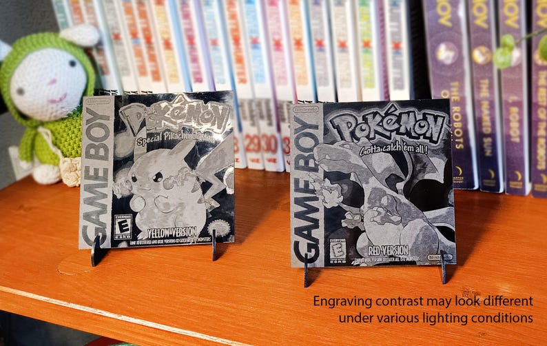 Pokémon Engraved Acrylic Gameboy Art, Retro Gaming Desk Decor - Etsy UK