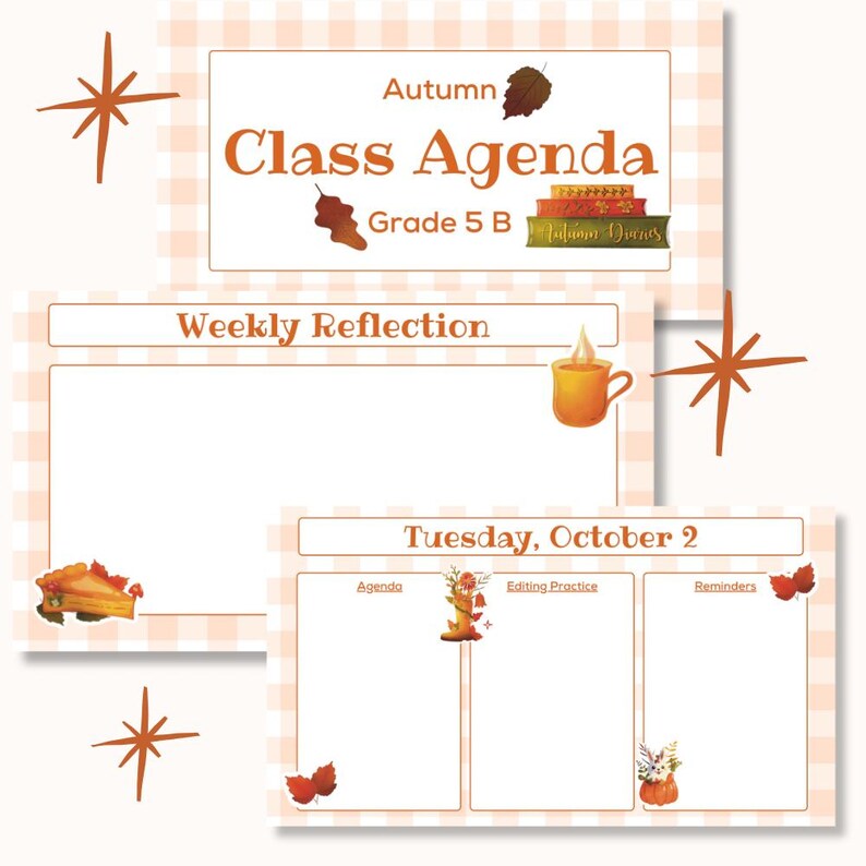 Fall Vibe Printable Sticker Sheet | PNG | 2500x3300 Px | 300 DPI ...