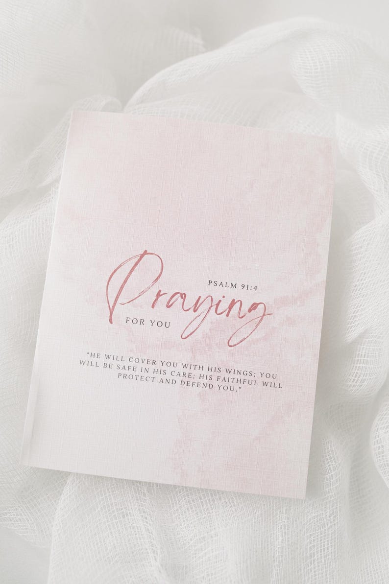 Christian Prayer Card | Scripture Design - Etsy