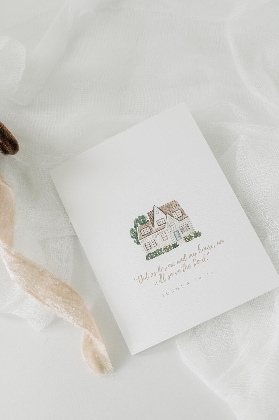 Christian Housewarming Card With Scripture - Faith-based Greeting Card ...