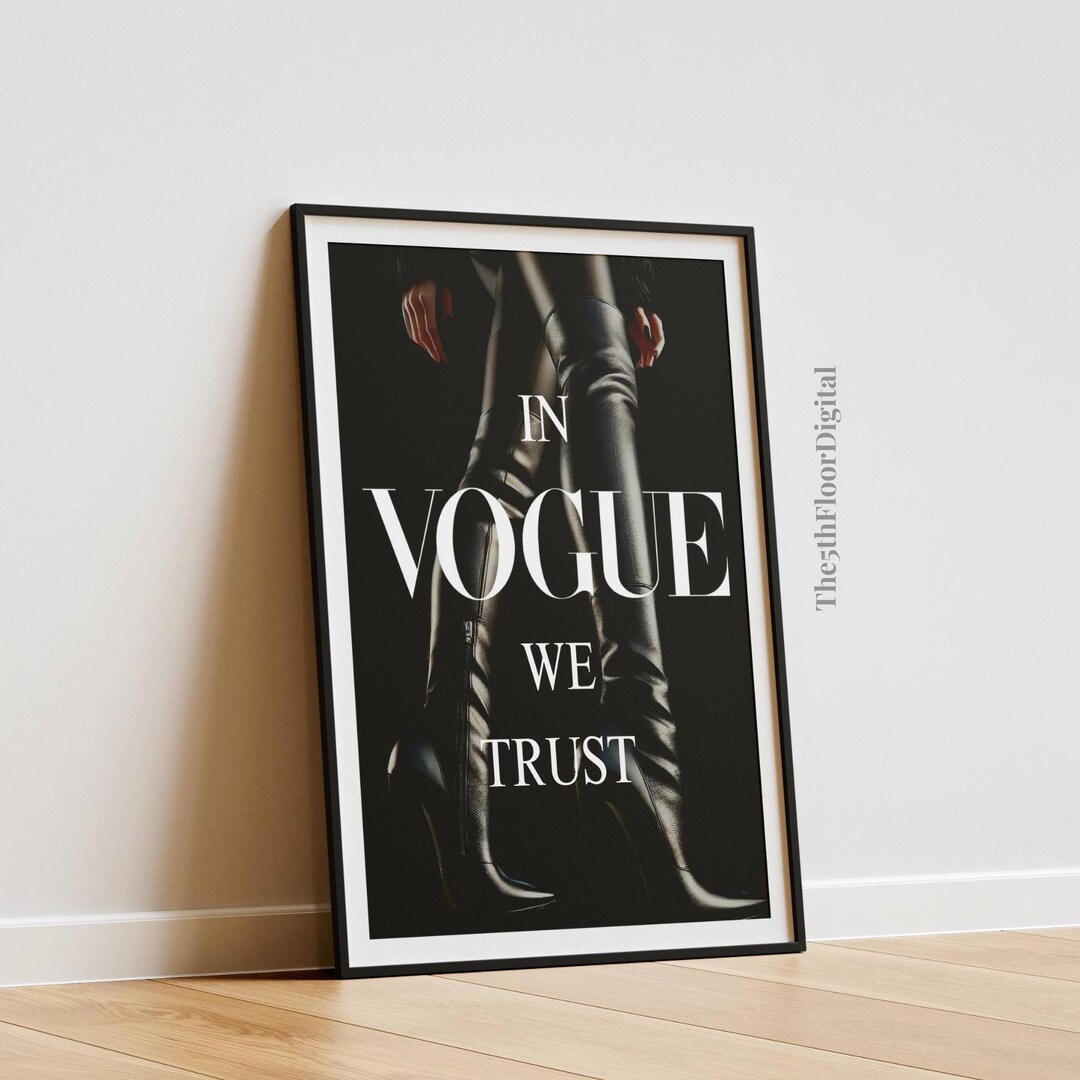 Vogue Poster Vogue Cover Print Wall Art Aesthetic Fashion Wall Decor ...