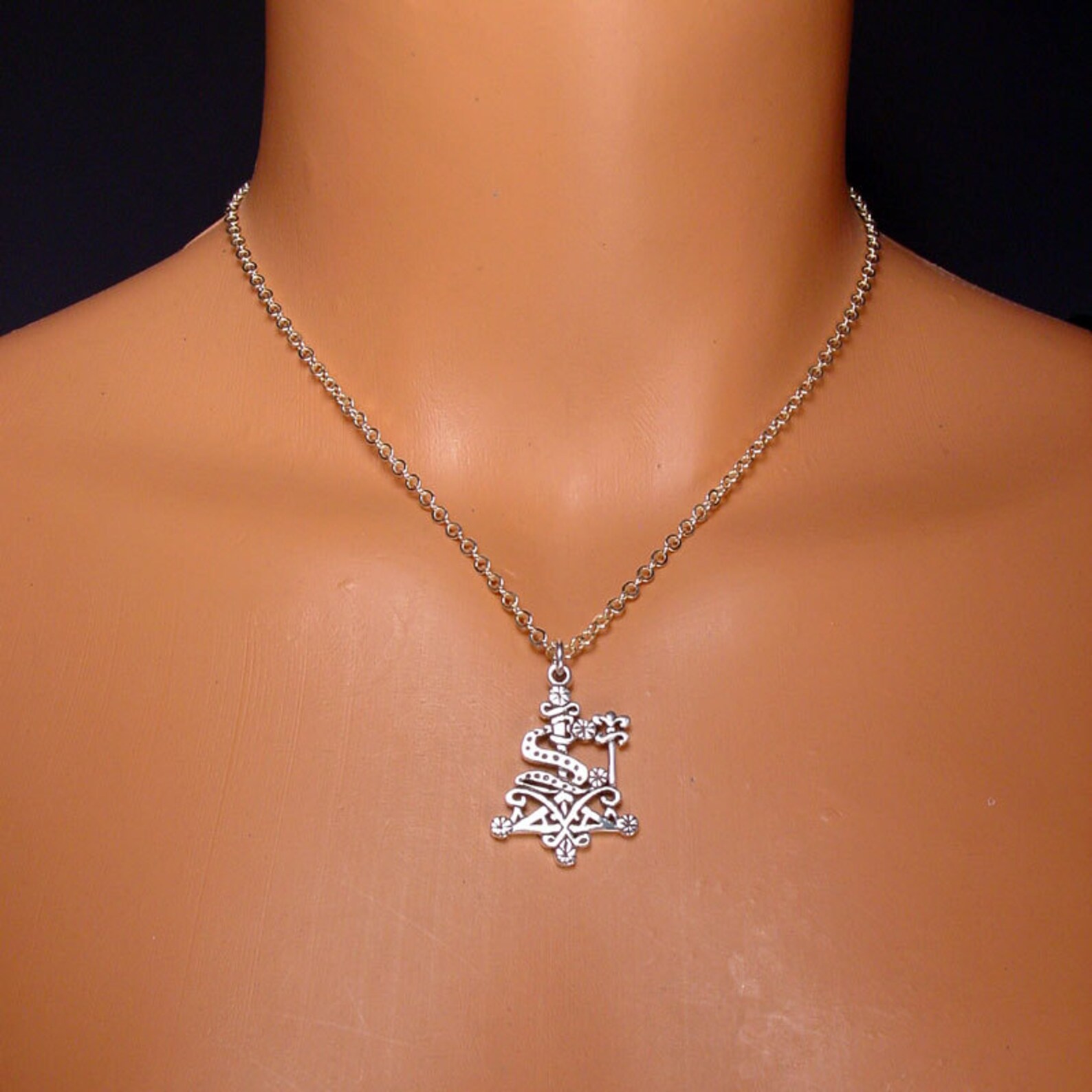 LOKO ATISON Voodoo Vodou Loa Lwa Veve Charm Pendant in Solid - Etsy