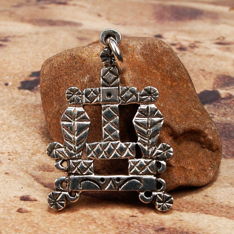 BARON SAMEDI Voodoo Vodou Loa Lwa Veve Charm Pendant in - Etsy