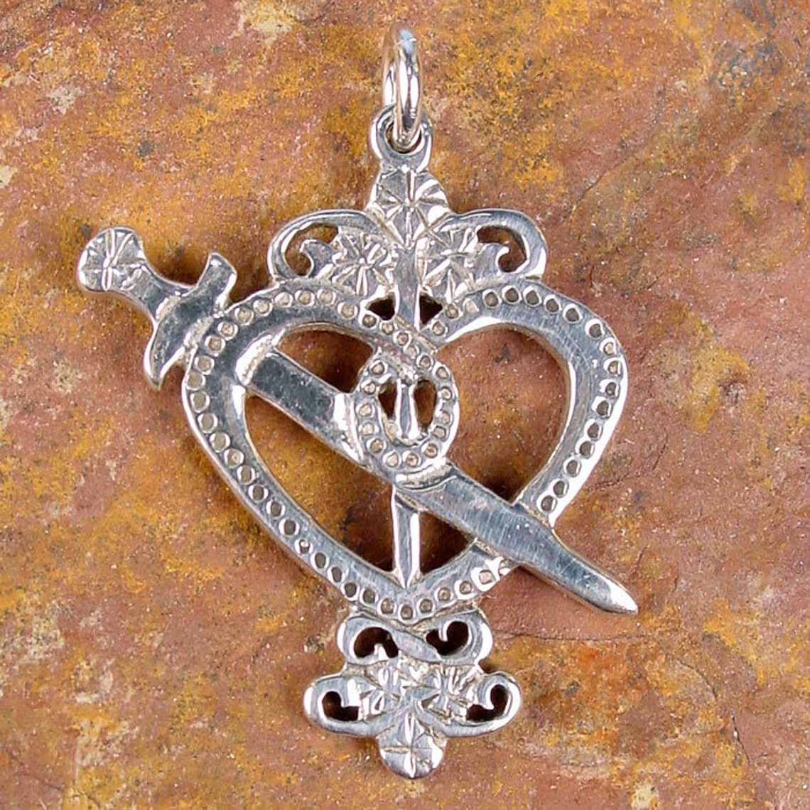 ERZULIE DANTOR Voodoo Vodou Loa Lwa Veve Charm Pendant in - Etsy