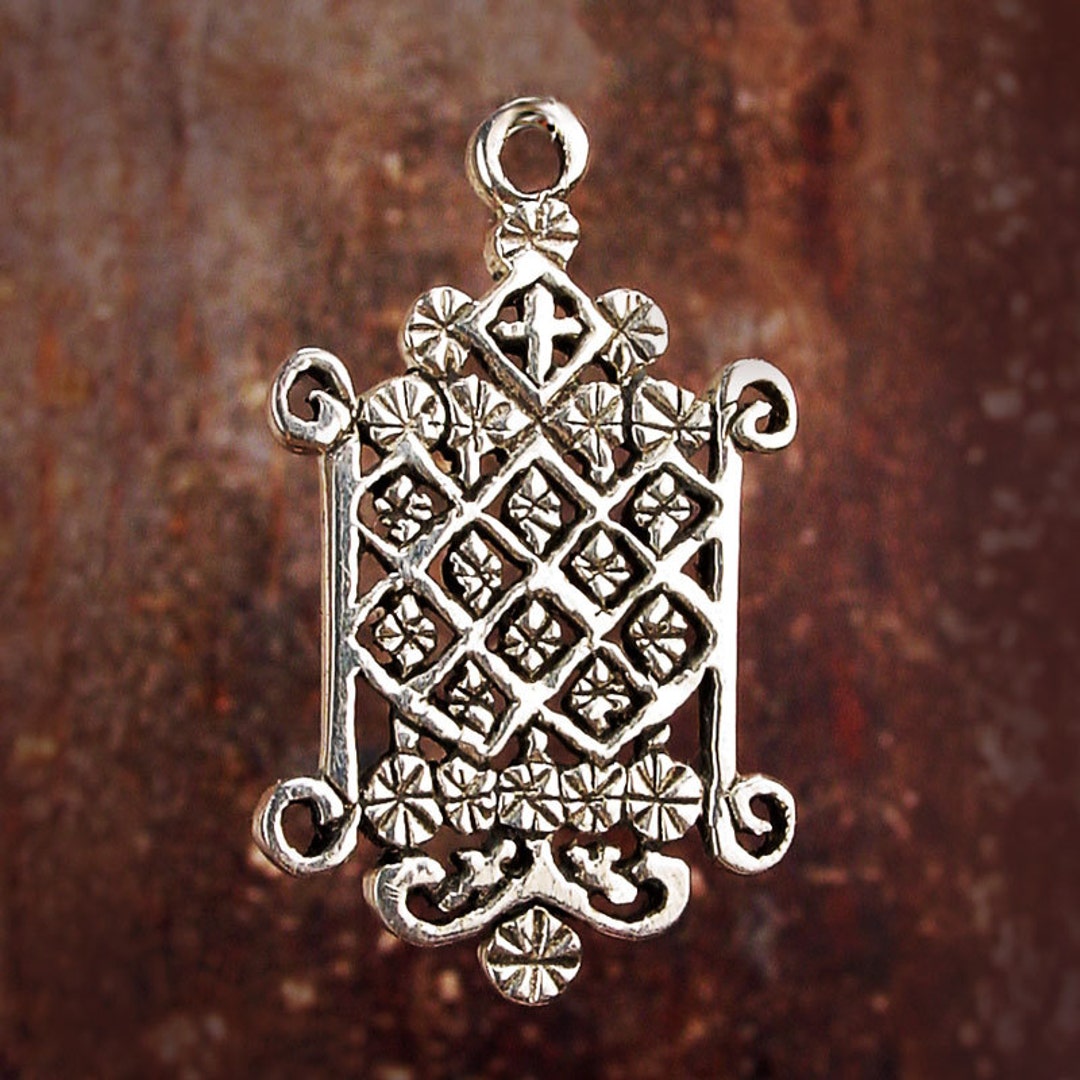 OGOUN - Voodoo Vodou Loa Lwa Veve Charm Pendant in Solid Cast 925 ...