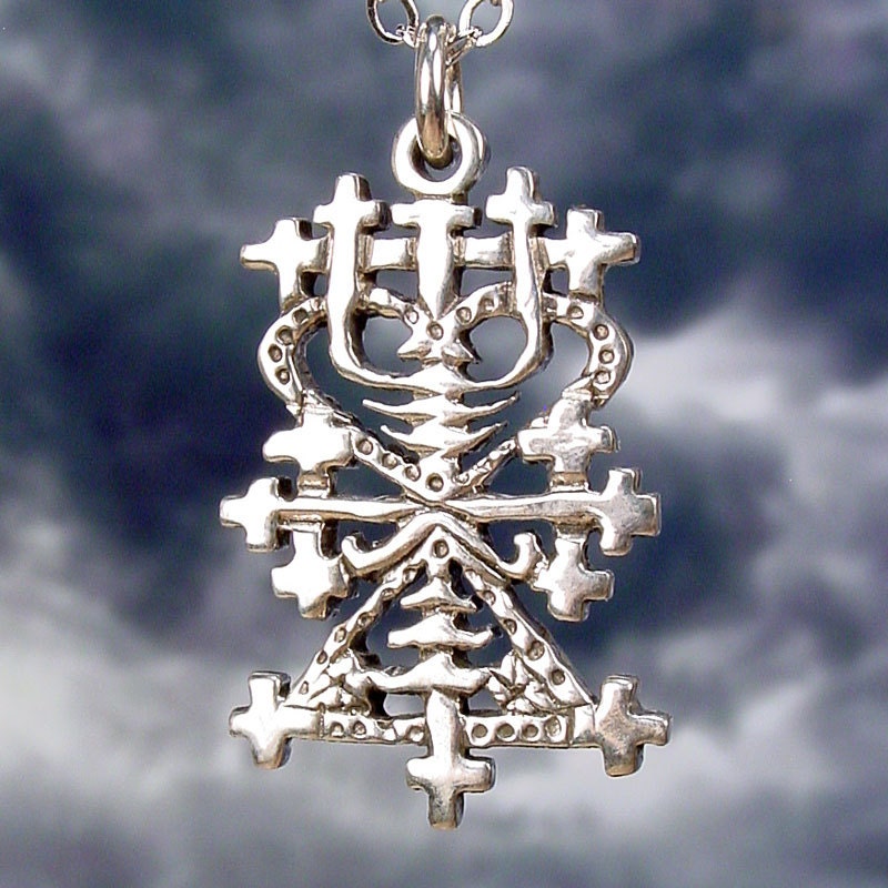 MAMAN BRIGITTE Voodoo Vodou Loa Lwa Veve Charm Pendant in Solid Cast ...