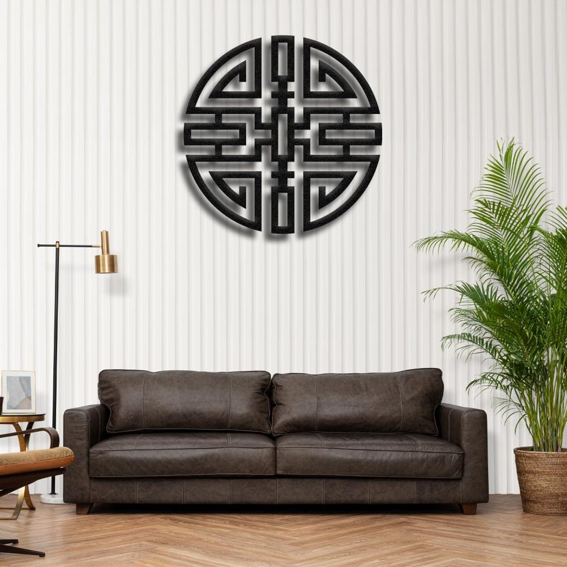 Wealth Symbol Metal Wall Art, Feng Shui Wall Decoration, Chinese Art ...