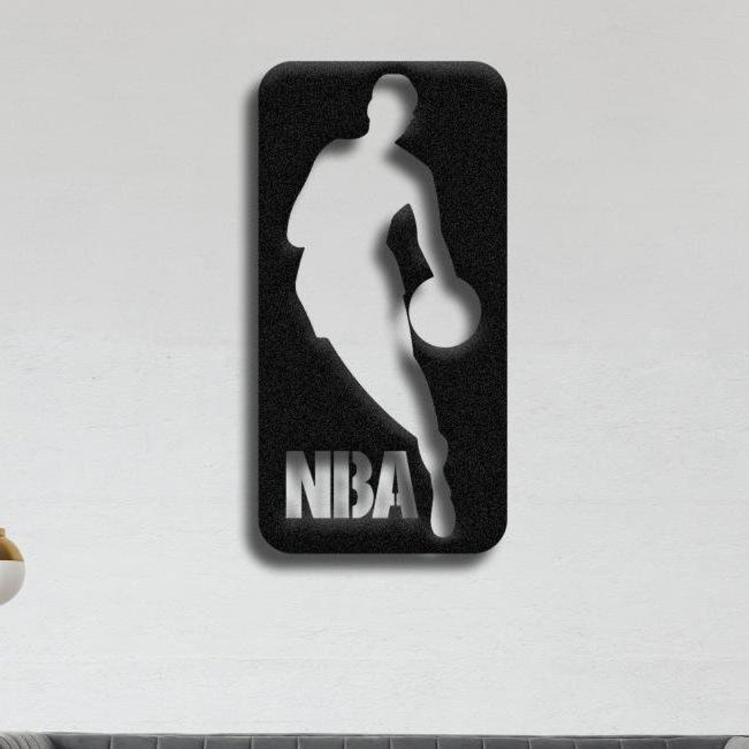 NBA Metal Wall Decor, Unique Basketball Wall Art for Home, Basketball ...