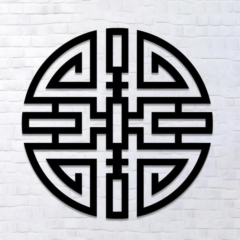 Wealth Symbol Metal Wall Art: Feng Shui Home Decor - Etsy