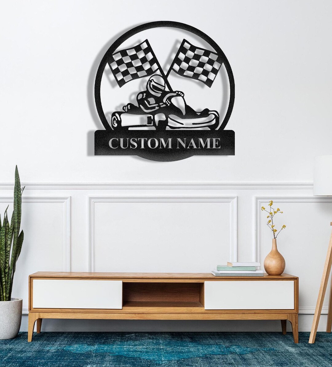 Personalized Go Kart Sign, Custom Go Kart Racing Metal Sign, Go Kart ...