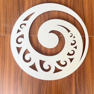 Koru Circle Metal Wall Art: Maori Spiral, Spiritual Home Decor - Etsy