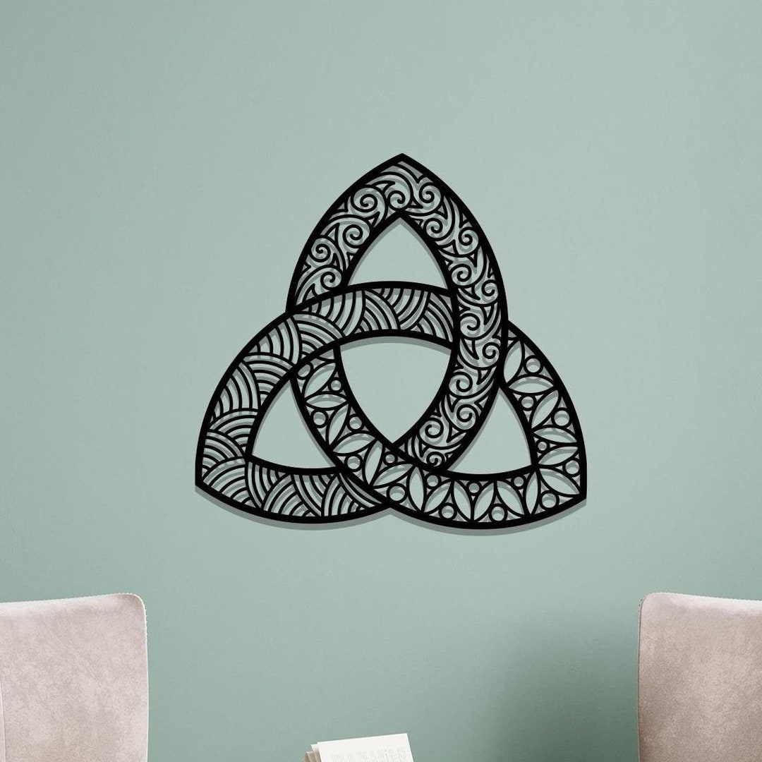 Tangled Celtic Knot Metal Wall Art, Intricate Infinity Symbol Decor ...