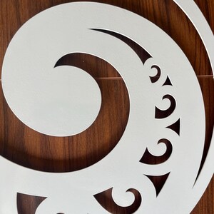 Koru Circle Metal Wall Art: Maori Spiral, Spiritual Home Decor - Etsy