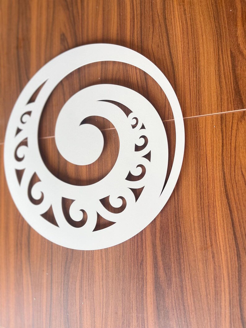 Koru Circle Metal Wall Art: Maori Spiral, Spiritual Home Decor - Etsy