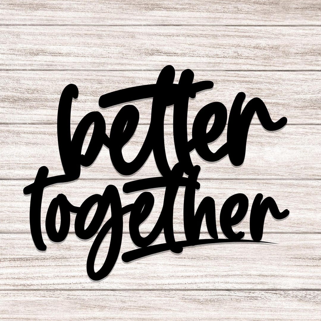 Better Together Metal Sign: Cursive Wire Wall Art - Etsy